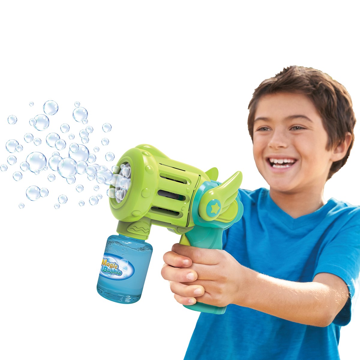 Magic Bubble Continuous Blaster Hand-Held Bubble Machine Toy ...