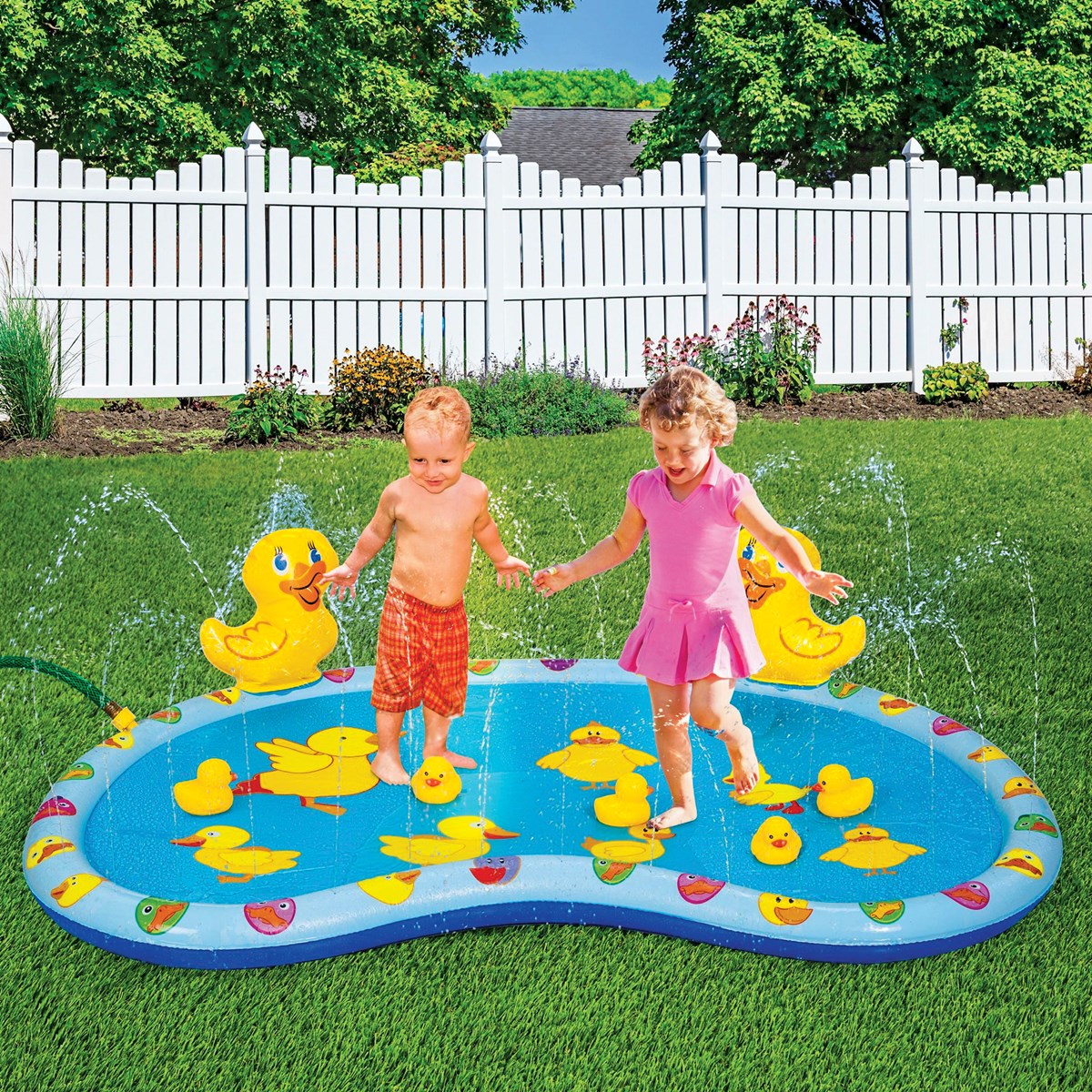 Duck Friends Water Play Mat with 4 Floating Ducks | Collections Etc.