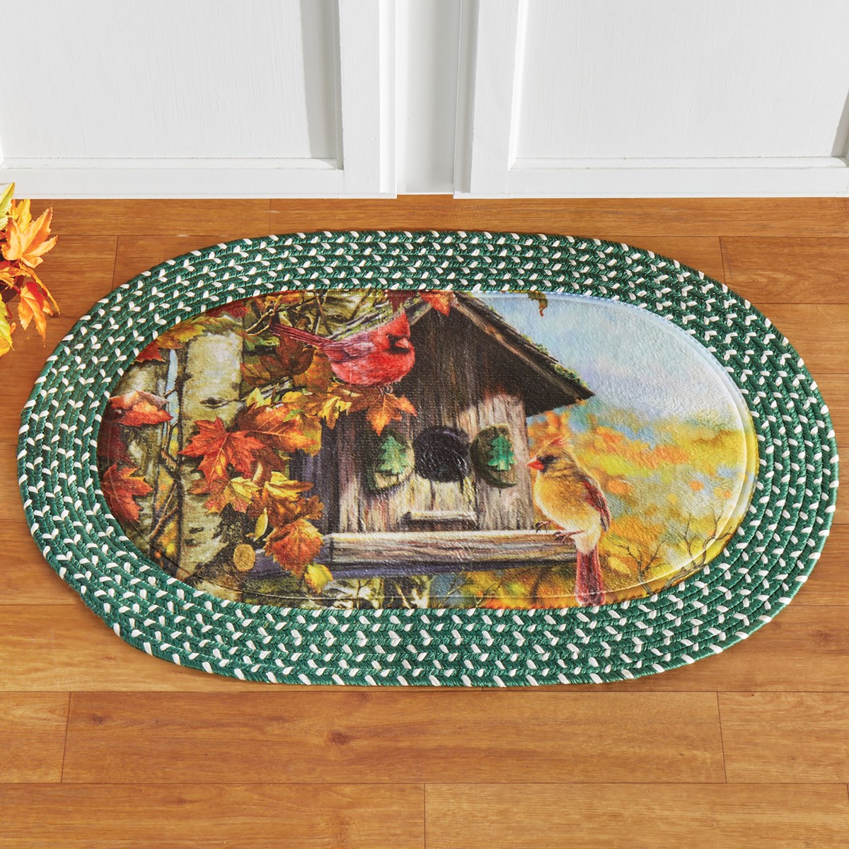 Home Sweet Home Birdhouse Braided Accent Rug | Collections Etc.