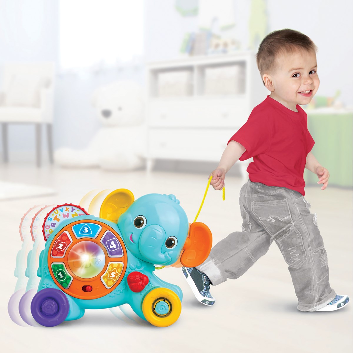 My Pull Along Pal Musical Elephant Children's Toy | Collections Etc.