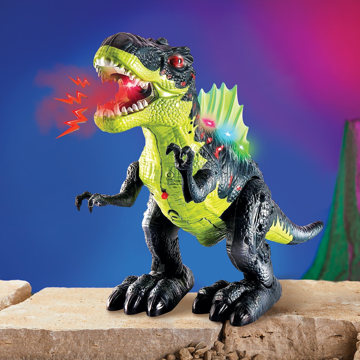 Fire Breathing LED Lighted T-Rex Dinosaur Toy | Collections Etc.