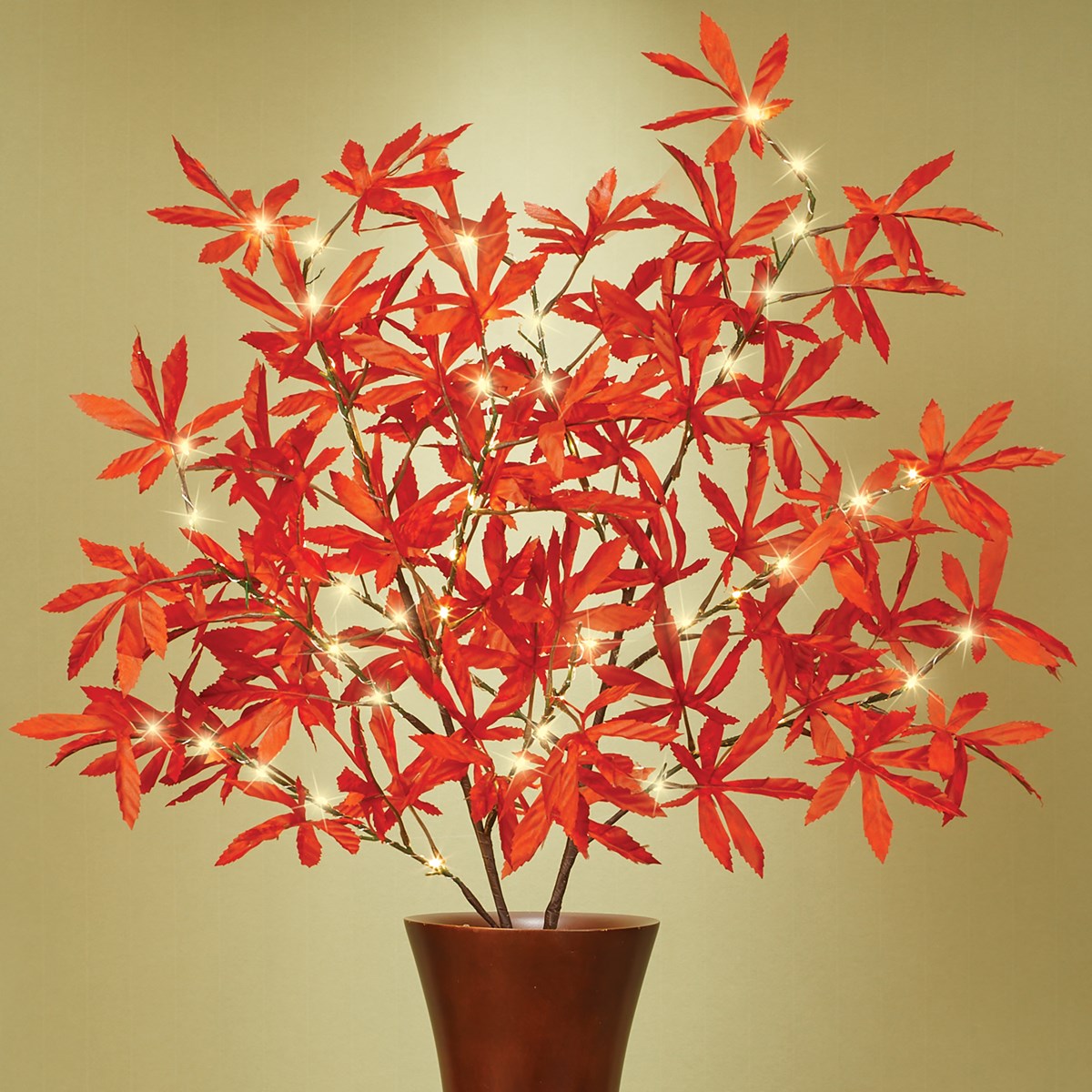 LED Lighted Decorative Fall Branches Set | Collections Etc.