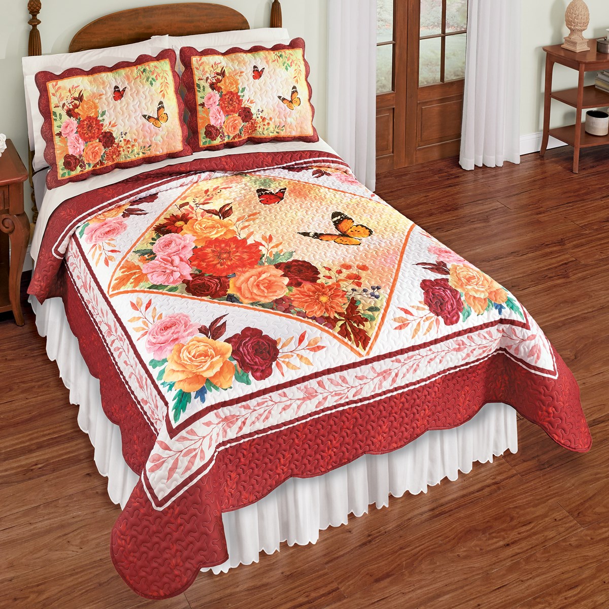 Floral Butterfly Quilt | Collections Etc.