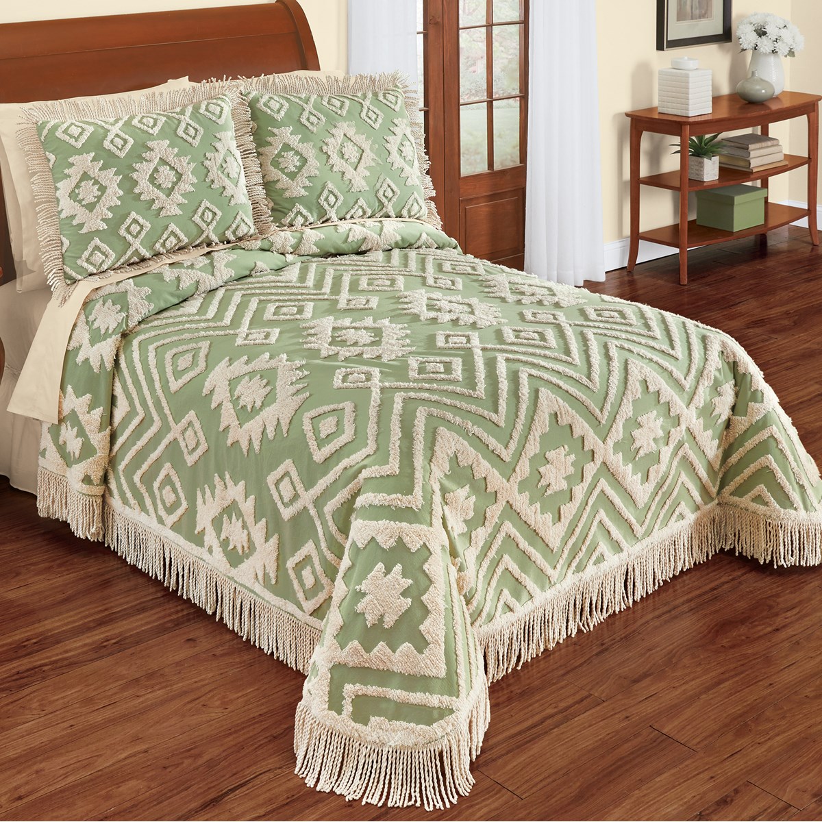 Aztec Chenille Bedspread | Collections Etc.