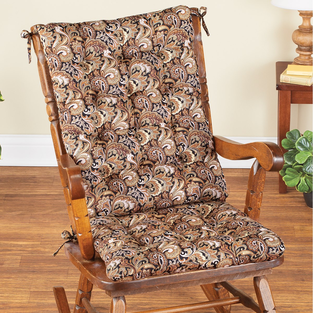 2-Piece Paisley Rocking Chair Cushion Set | Collections Etc.