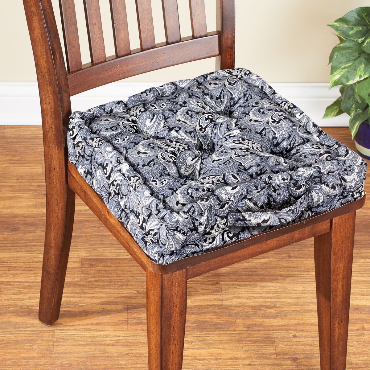 Paisley Print Thick Padded Booster Cushion | Collections Etc.