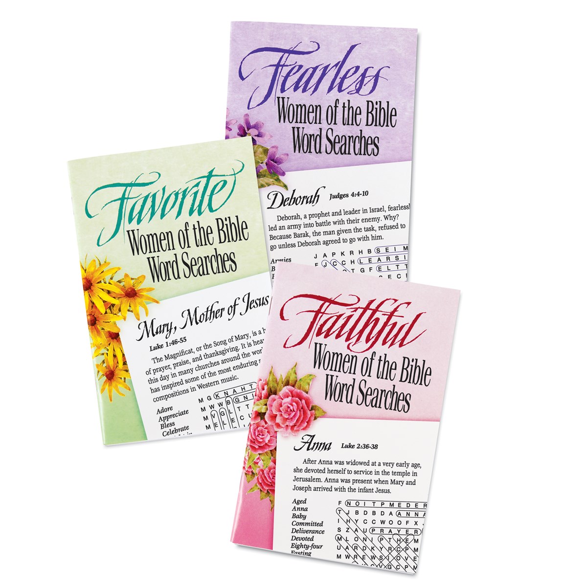 Set of 3 Women of the Bible Word Search Puzzle Books | Collections Etc.