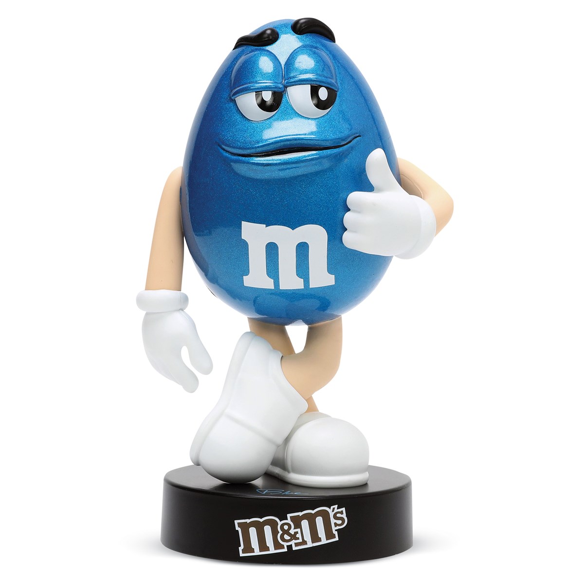 Relaxed Blue M&M 4-inch Tall Die-Cast Figure | Collections Etc.