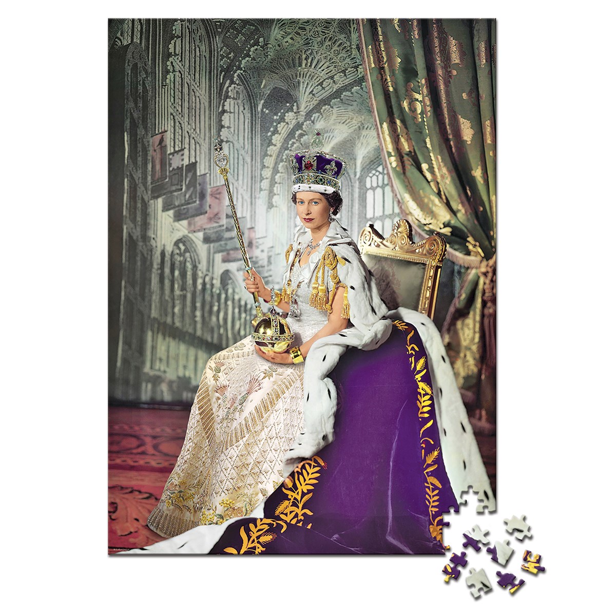 Commemorative Queen Elizabeth II 1,000 Piece Puzzle | Collections Etc.