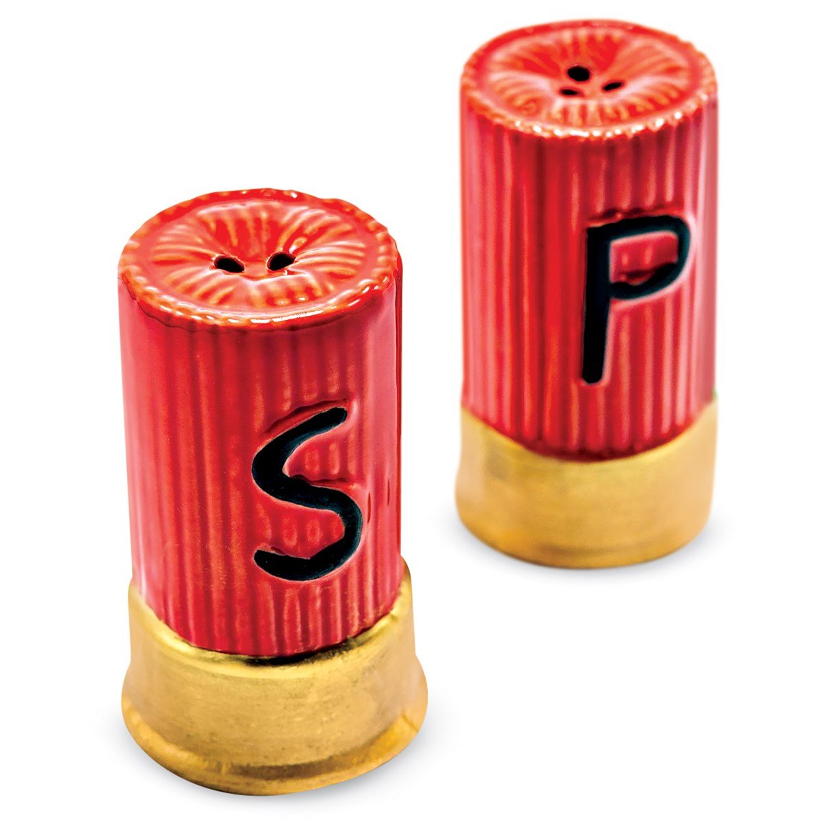 Shotgun Shells Novelty Salt & Pepper Shakers | Collections Etc.