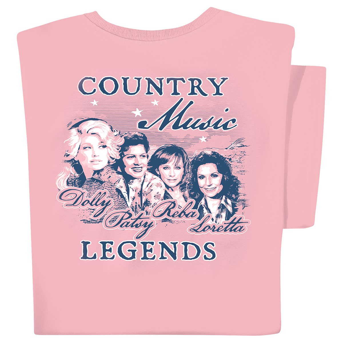 Women Country Music Legends Short Sleeve Graphic Tee | Collections Etc.