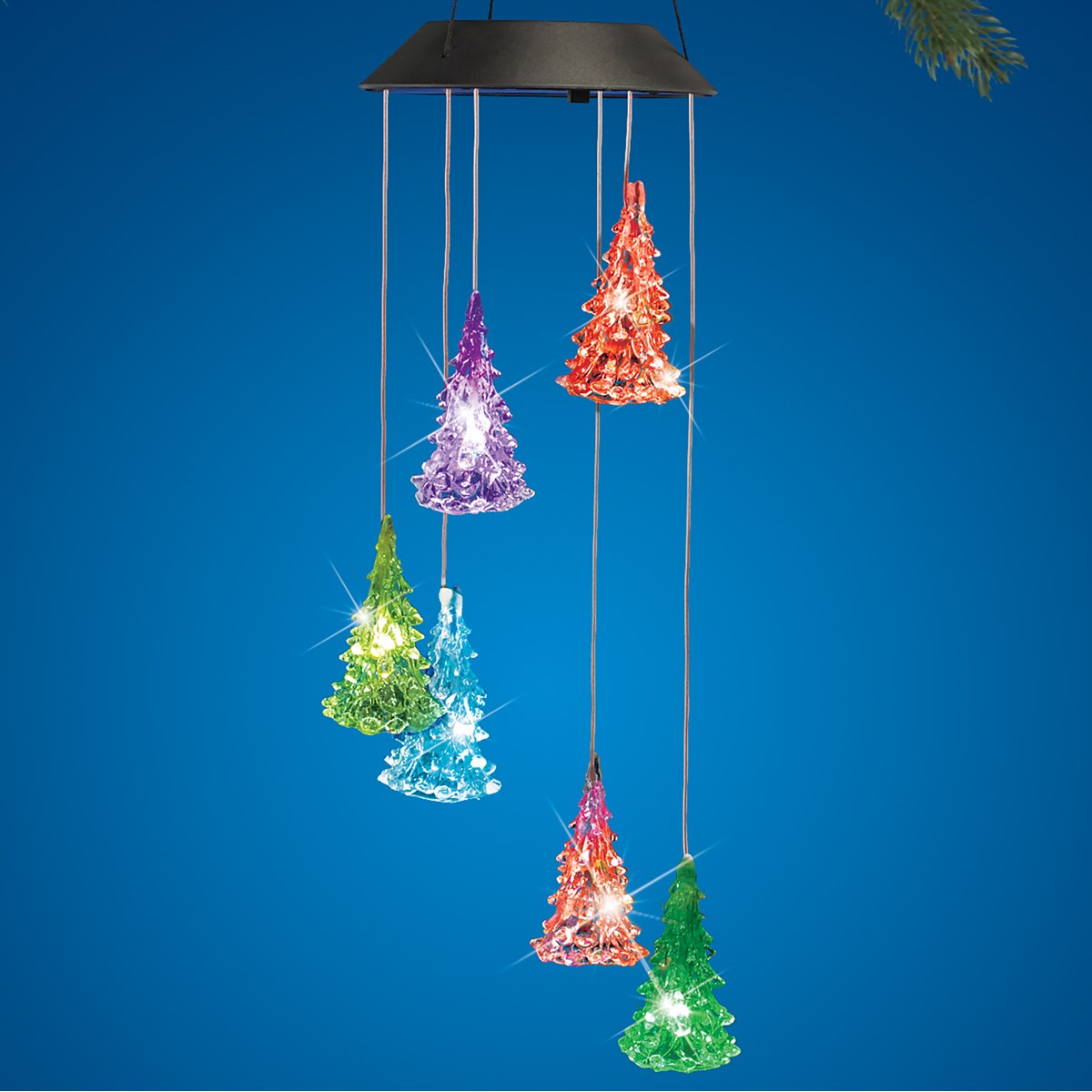 Solar Powered Color Changing Christmas Tree Outdoor Mobile ...
