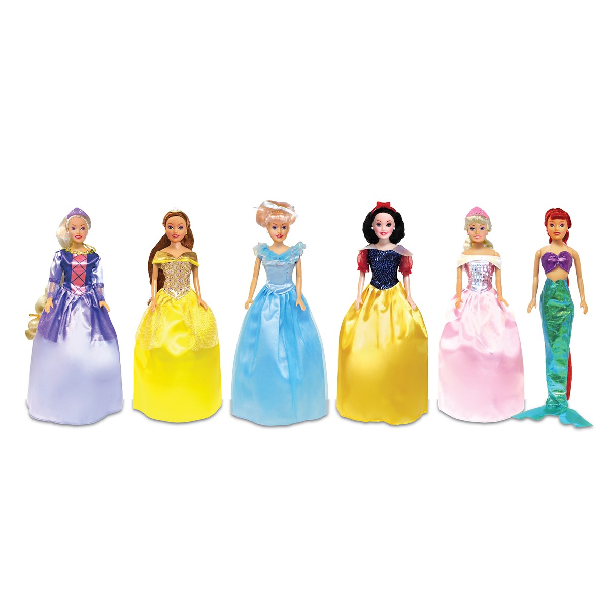 6-Piece Detailed Princess Collection Set | Collections Etc.
