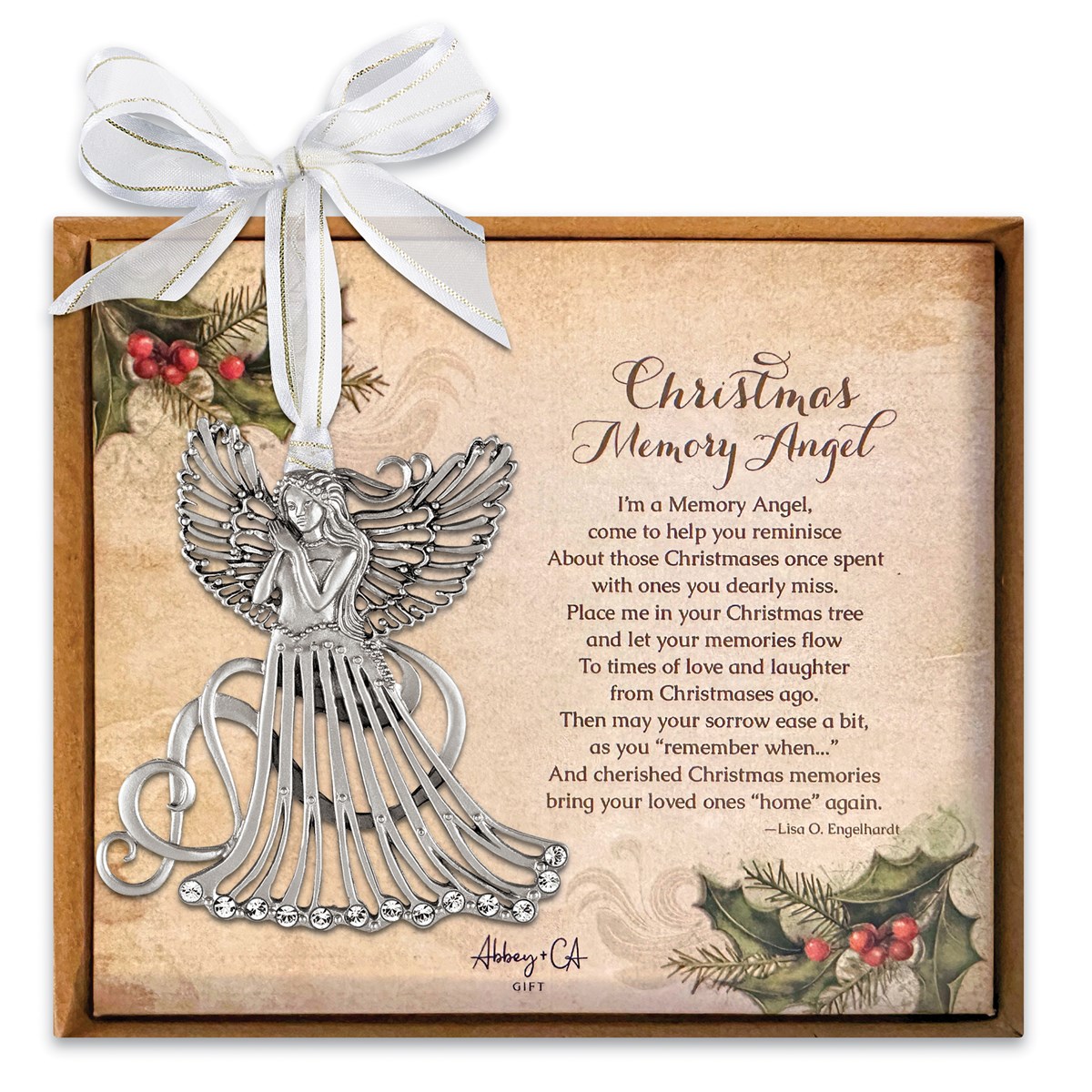 Memory Angel Christmas Ornament in Gift Box | Collections Etc.
