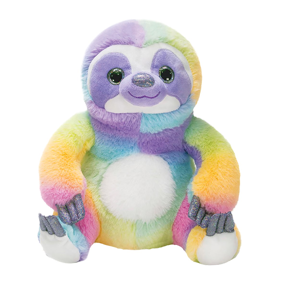 Adorable Rainbow Sherbert Sloth Plush Toy | Collections Etc.