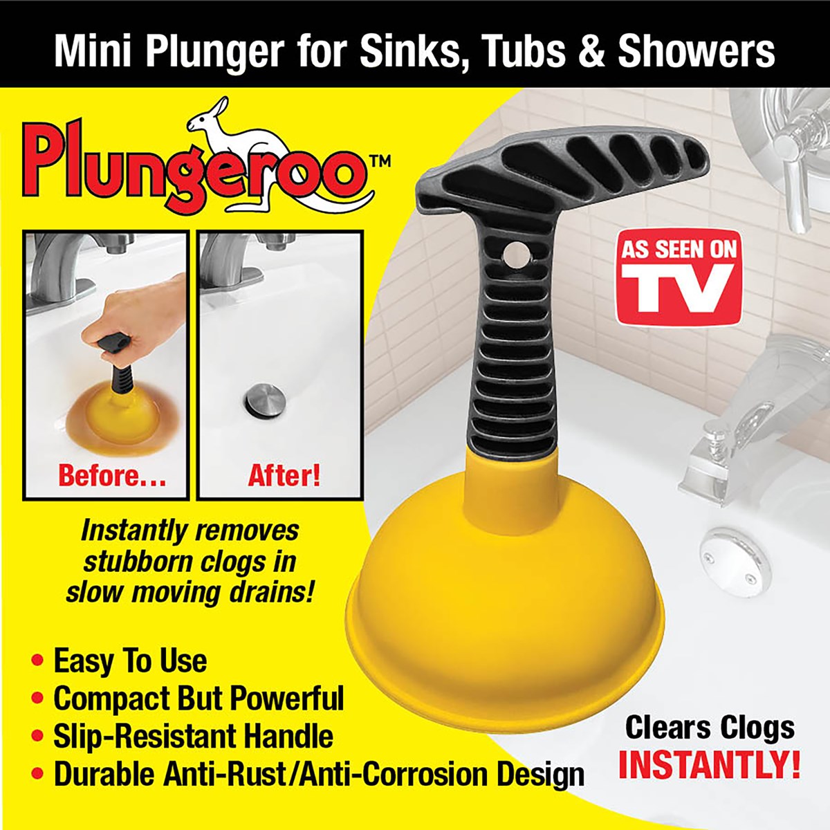Plungeroo Mini Durable Plungers - Set of 2 | Collections Etc.