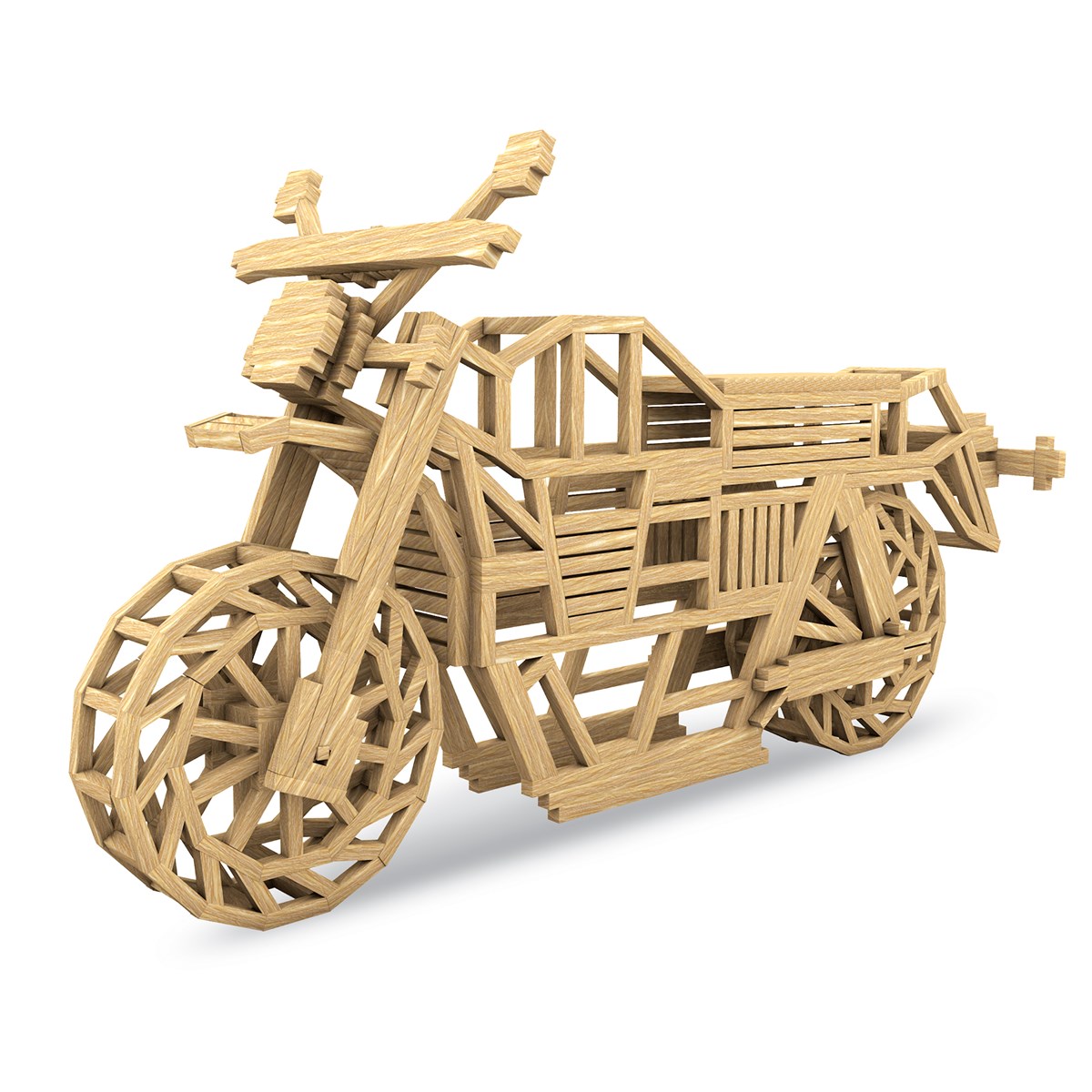 Matchstick Motorcycle Model Construction Kit | Collections Etc.