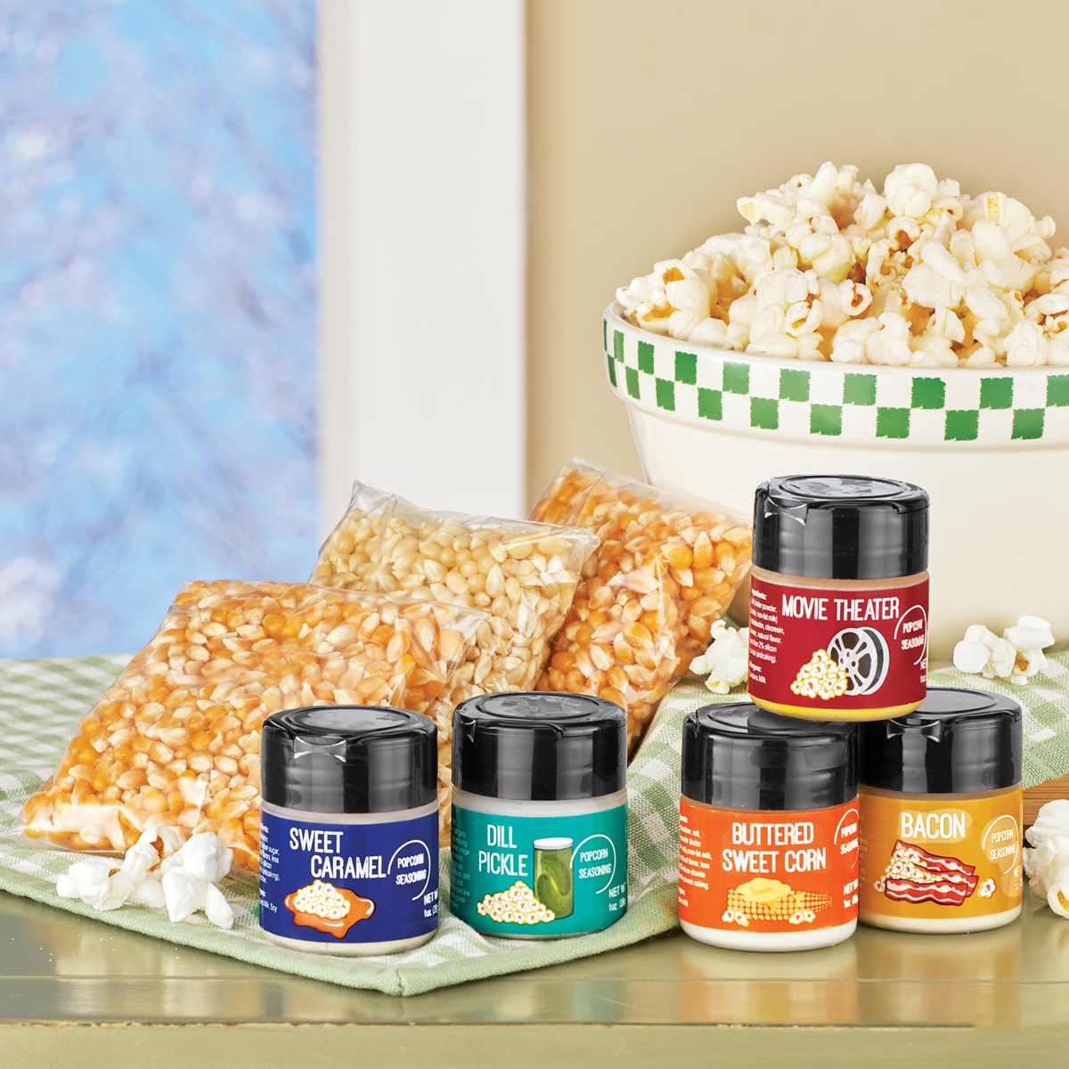 Film Festival Popcorn Gift Set, Seasonings and Popcorn | Collections Etc.