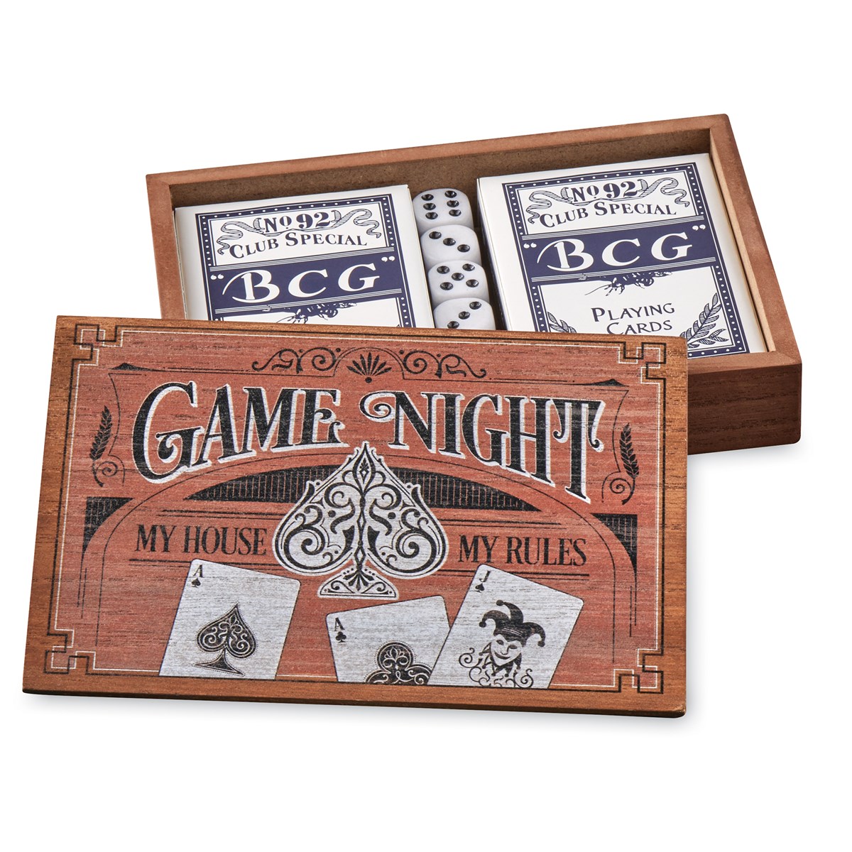 Game Night Cards and Dice Playing Set | Collections Etc.