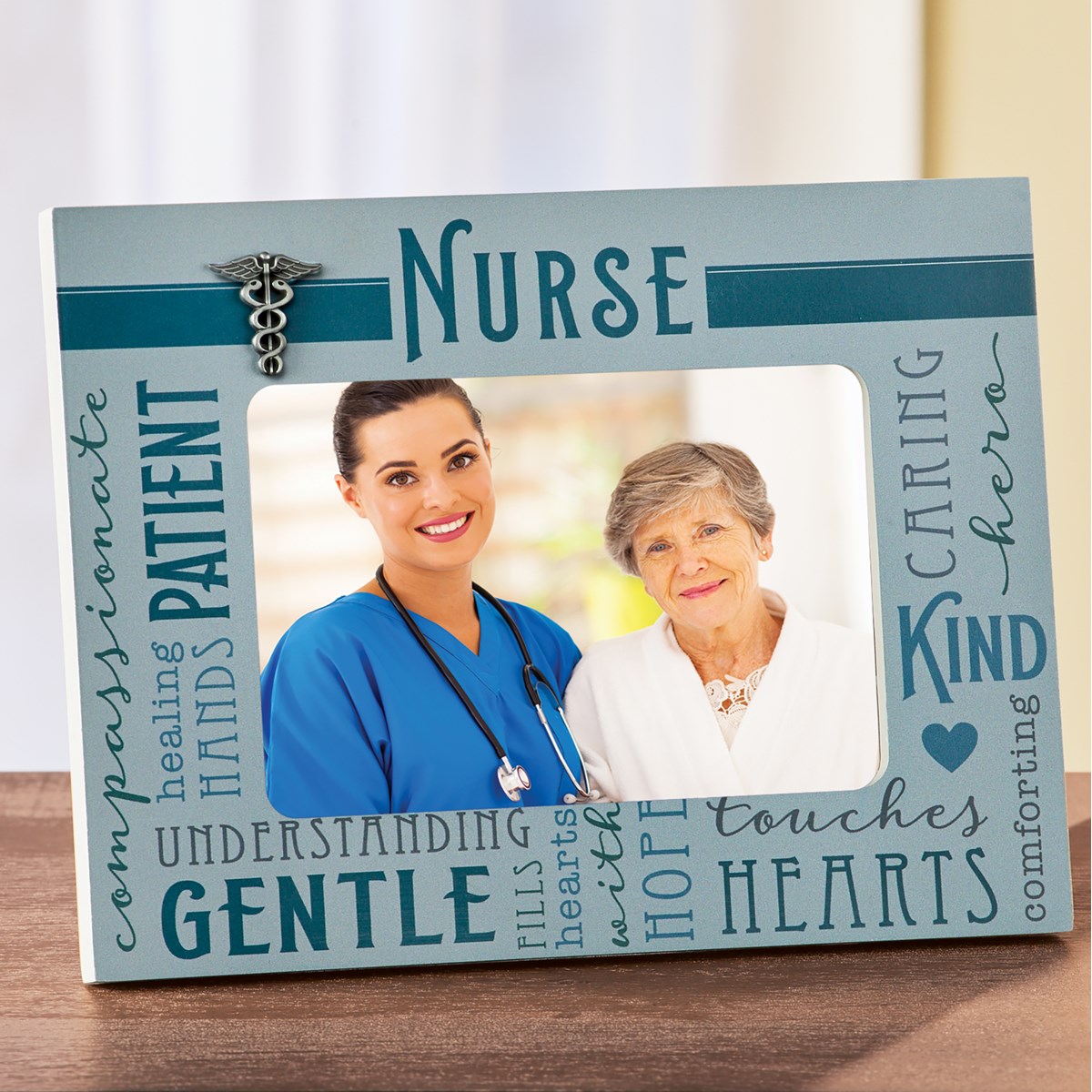 Unique Nurse Word Cloud Wooden Picture Frame | Collections Etc.