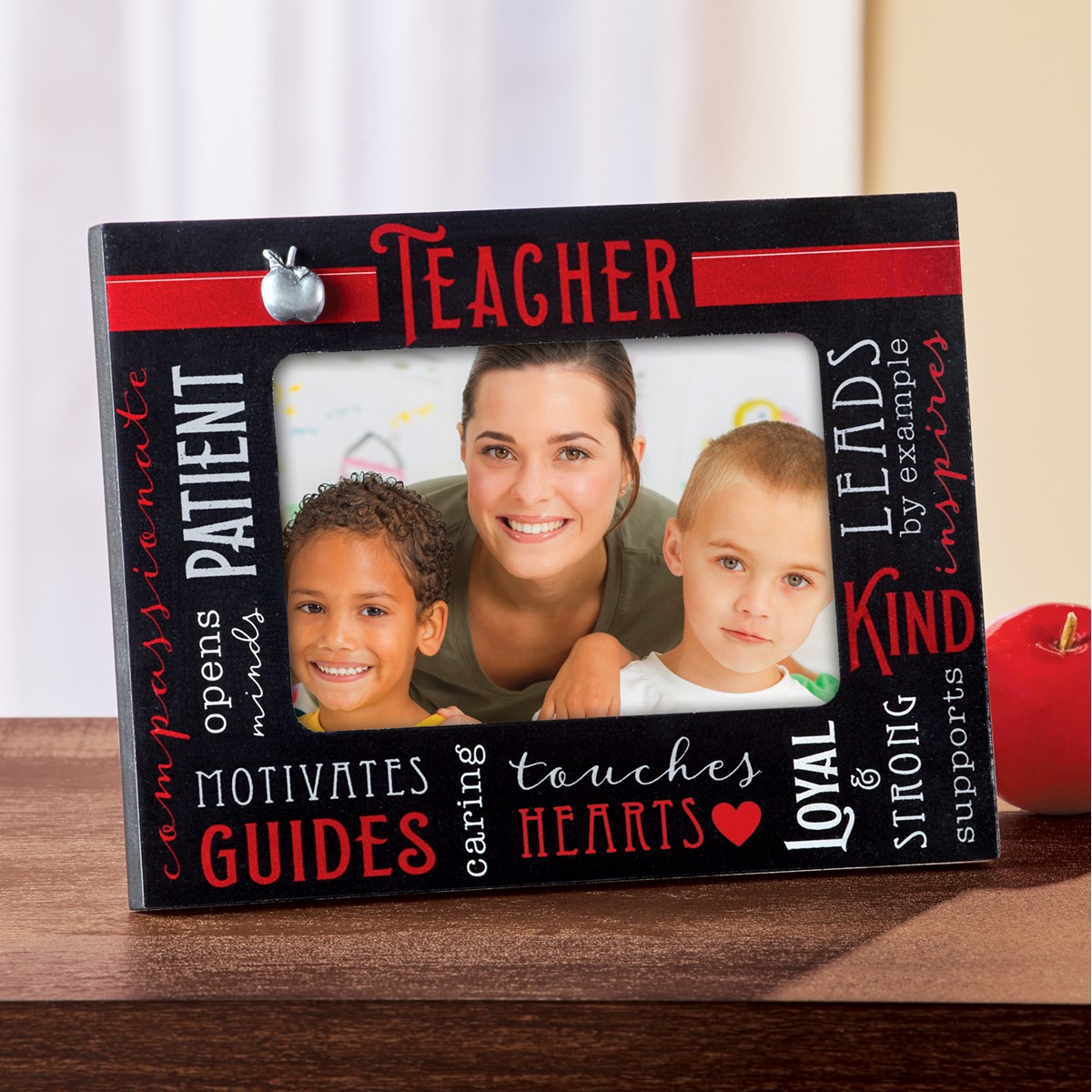 Unique Teacher Word Cloud Wooden Picture Frame | Collections Etc.
