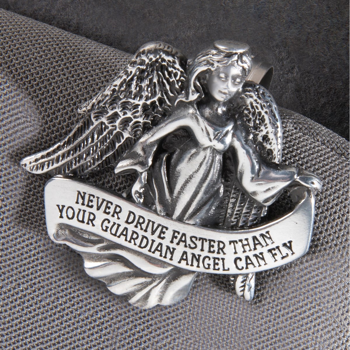 Please Drive Safely Guardian Angel Car Visor Clip | Collections Etc.