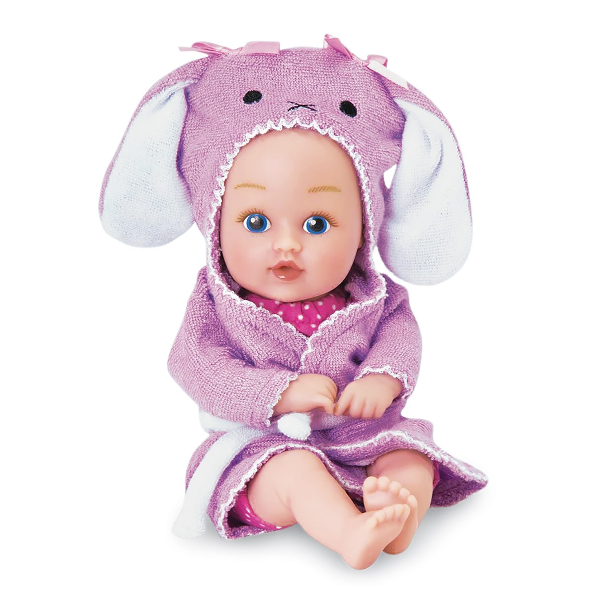 Bath Time Baby Tots Doll in Bunny Bathrobe | Collections Etc.