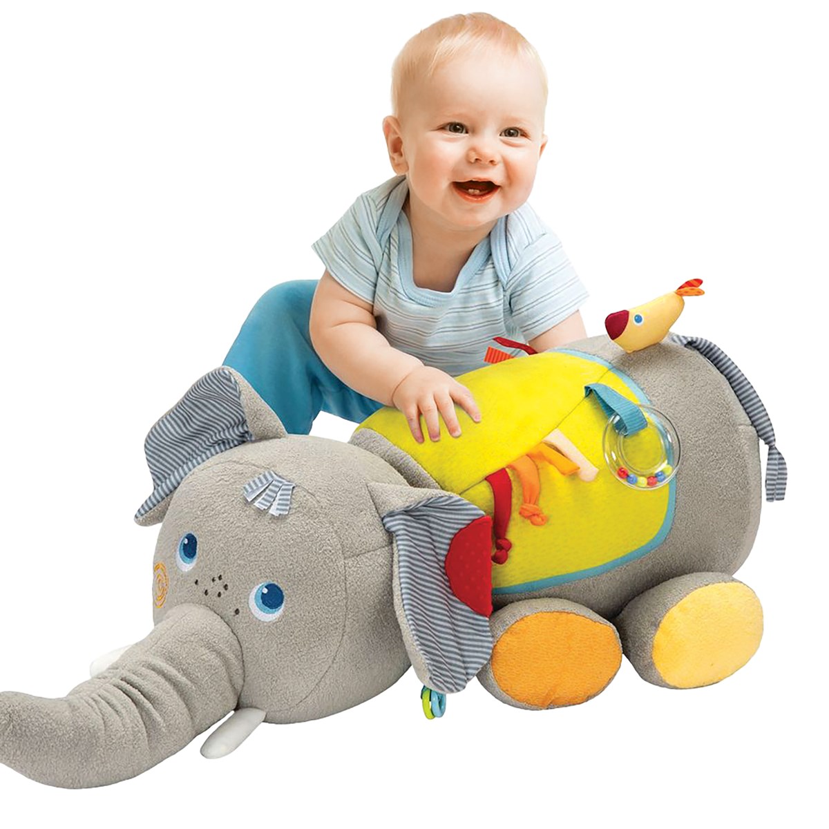 2-Foot Long Plush Baby Activity Elephant Toy | Collections Etc.