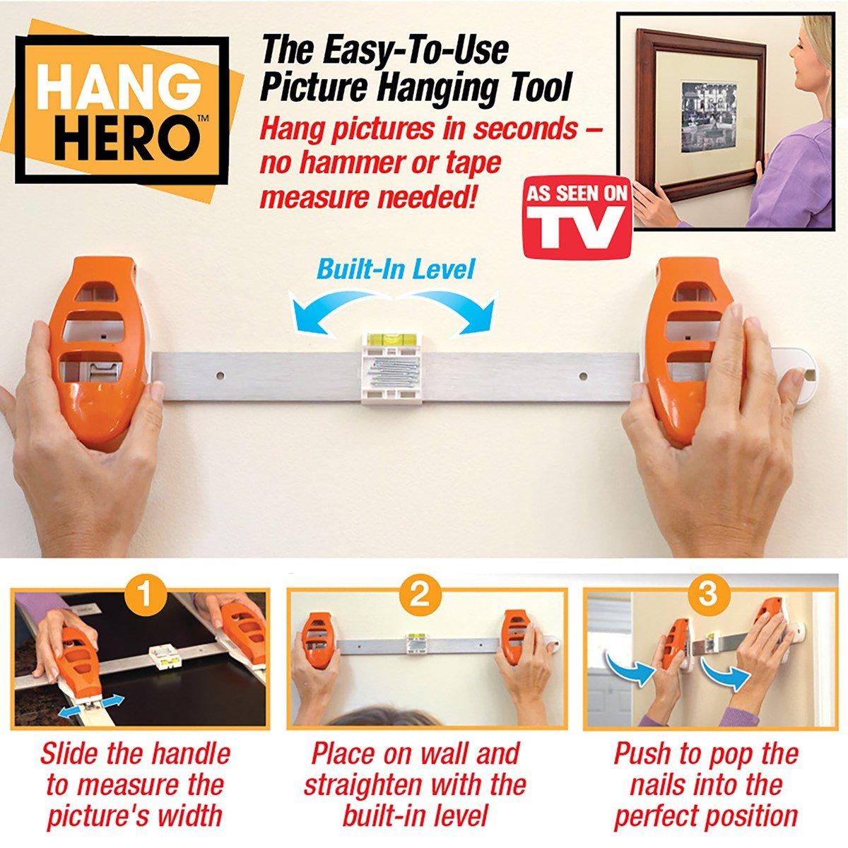Hang Hero Easy-to-Use Picture Hanging Tool | Collections Etc.