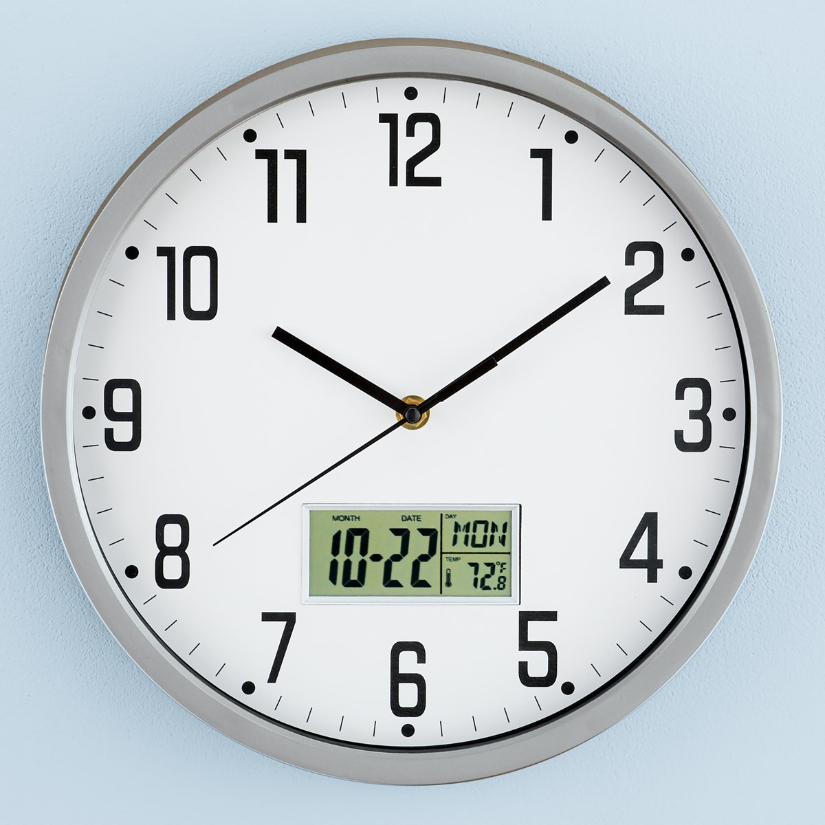 Easy-to-Read Multifunctional Wall Clock | Collections Etc.