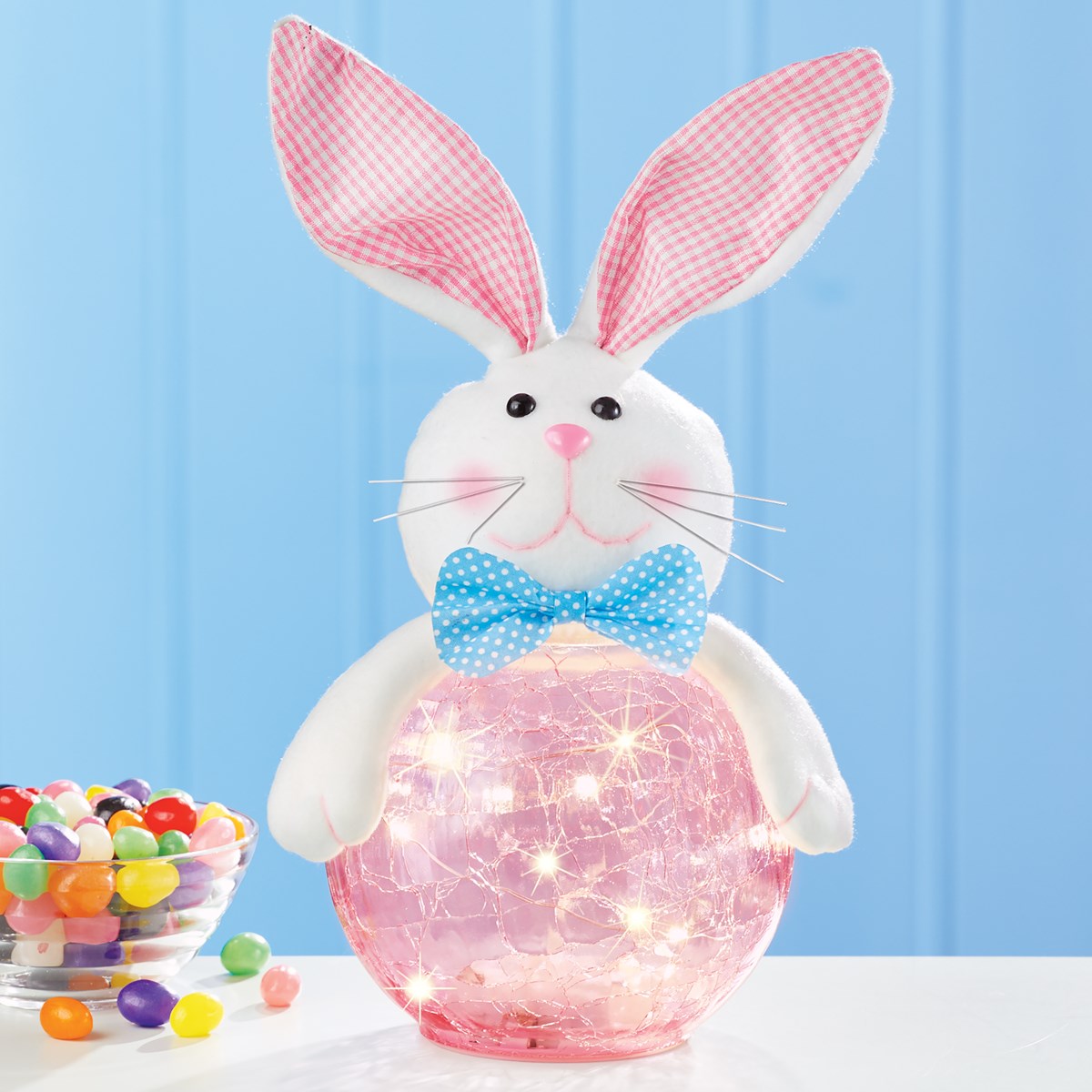 LED Lighted Easter Bunny Tabletop Decoration | Collections Etc.