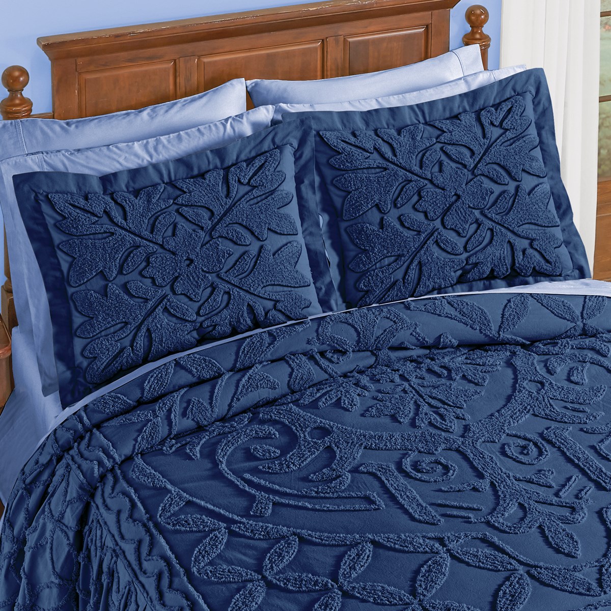 Textured Royal Medallion Chenille Pillow Sham | Collections Etc.