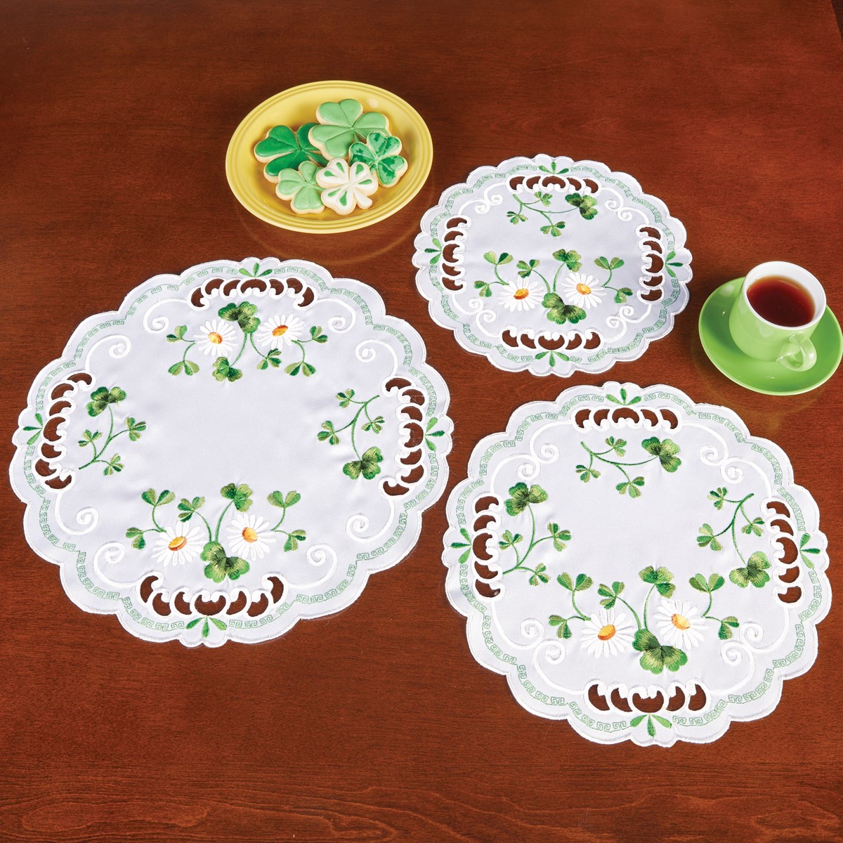 Festive Clover Butterfly Cut-Out Table Linens | Collections Etc.