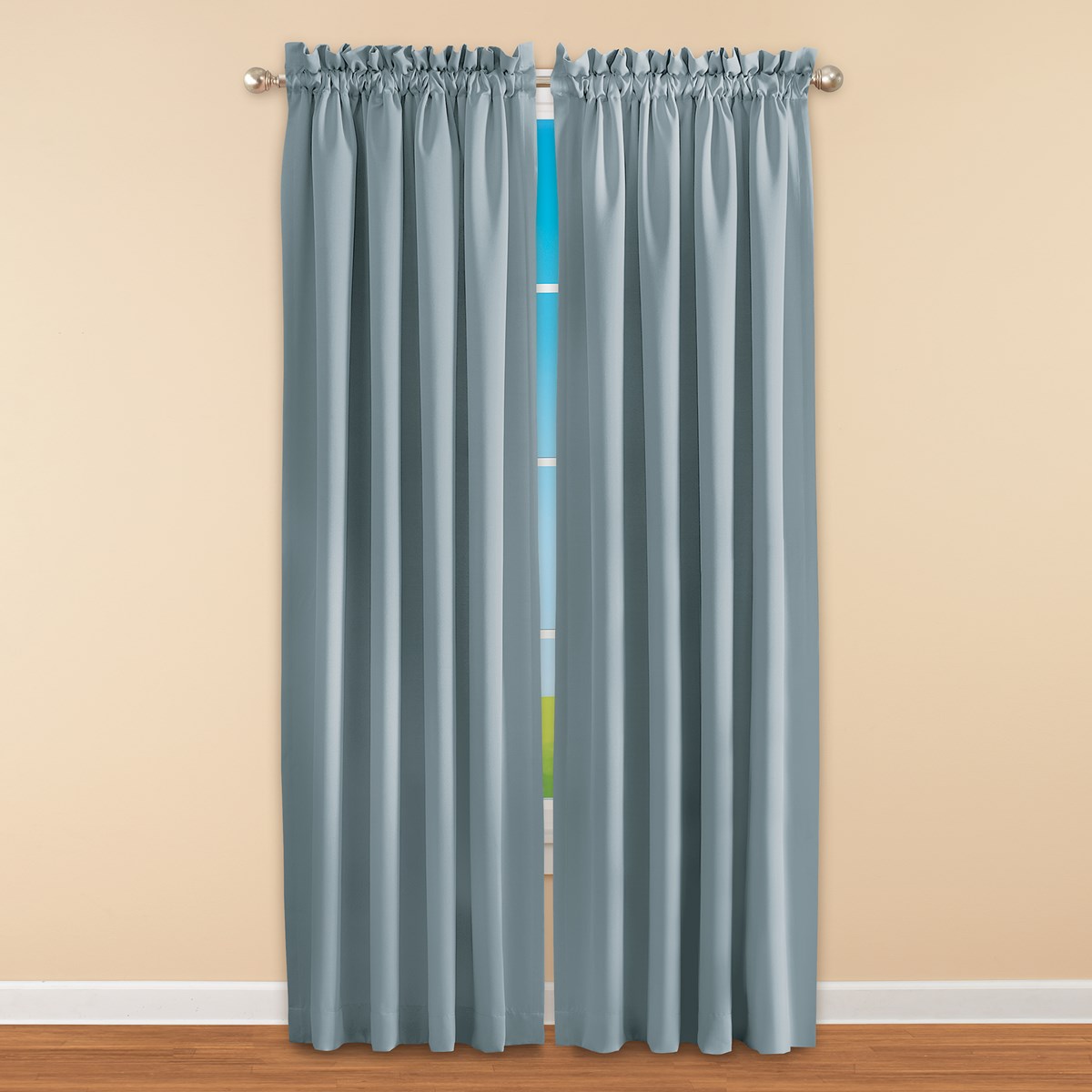 Madison Room-Darkening Solid Color Curtains | Collections Etc.