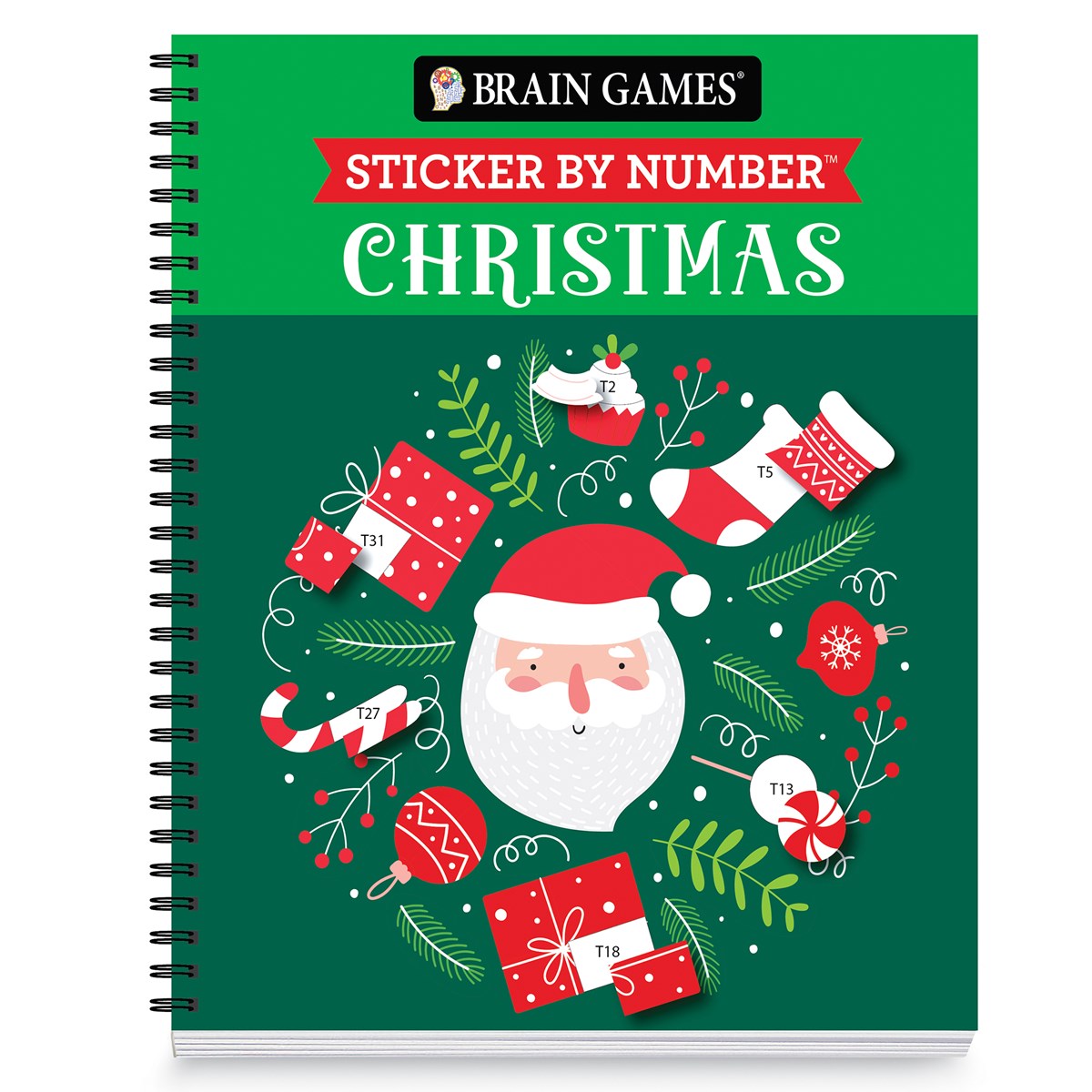 Christmas Sticker By Number Puzzle Book | Collections Etc.