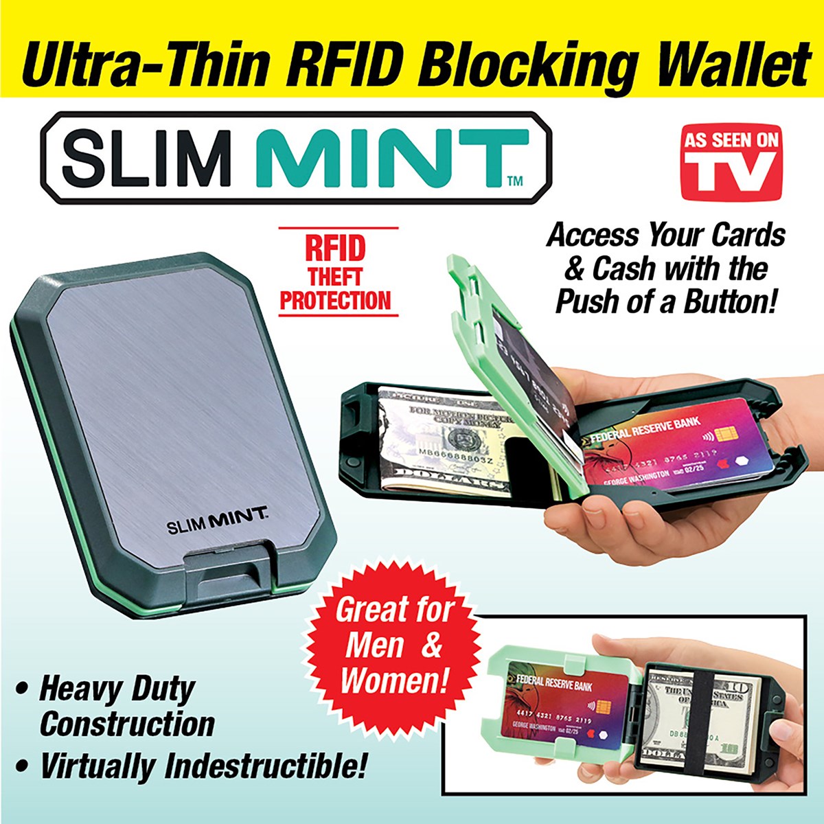 Slim Mint RFID Theft Protection Wallet | Collections Etc.