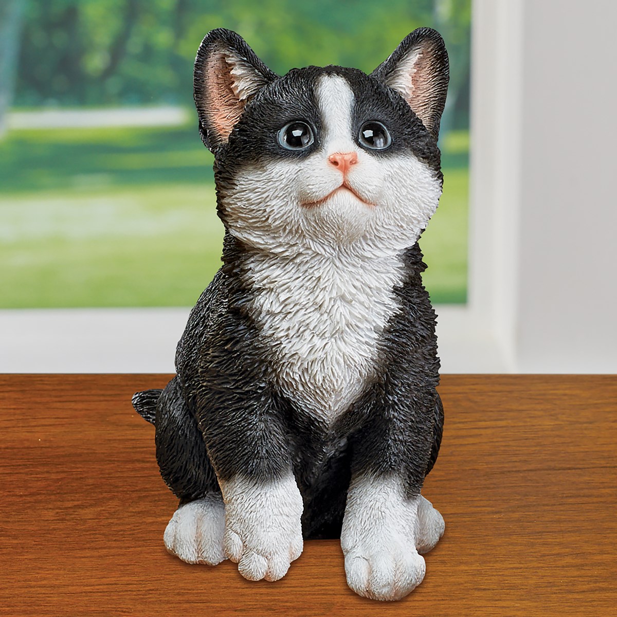 Hand-Painted Cute Kitty Cat Decorative Statue | Collections Etc.