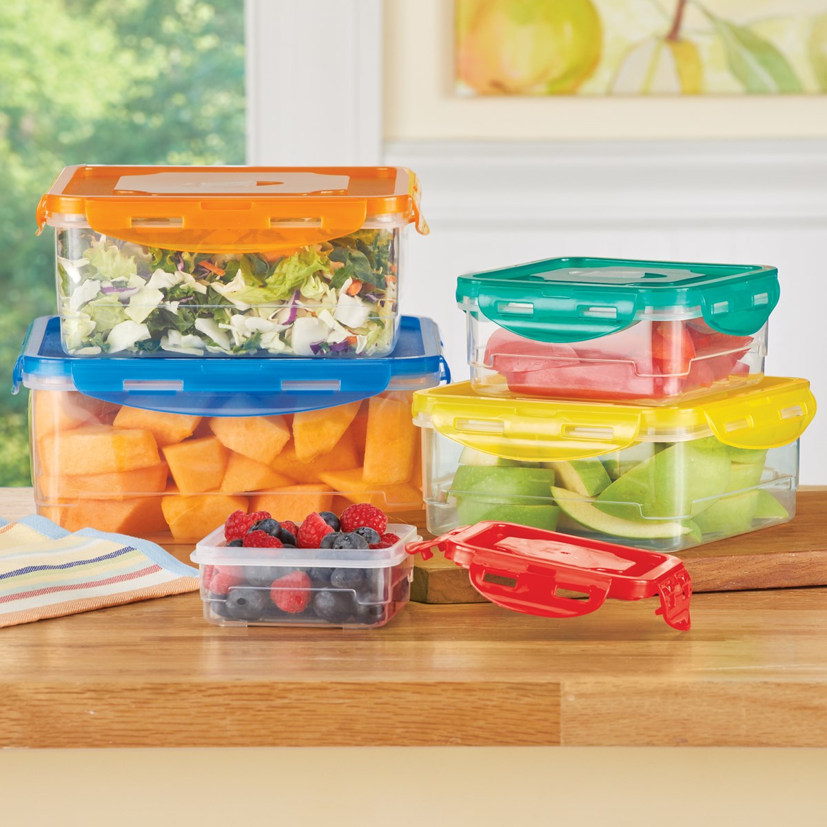 Nesting Food Storage Containers - Set of 5 | Collections Etc.