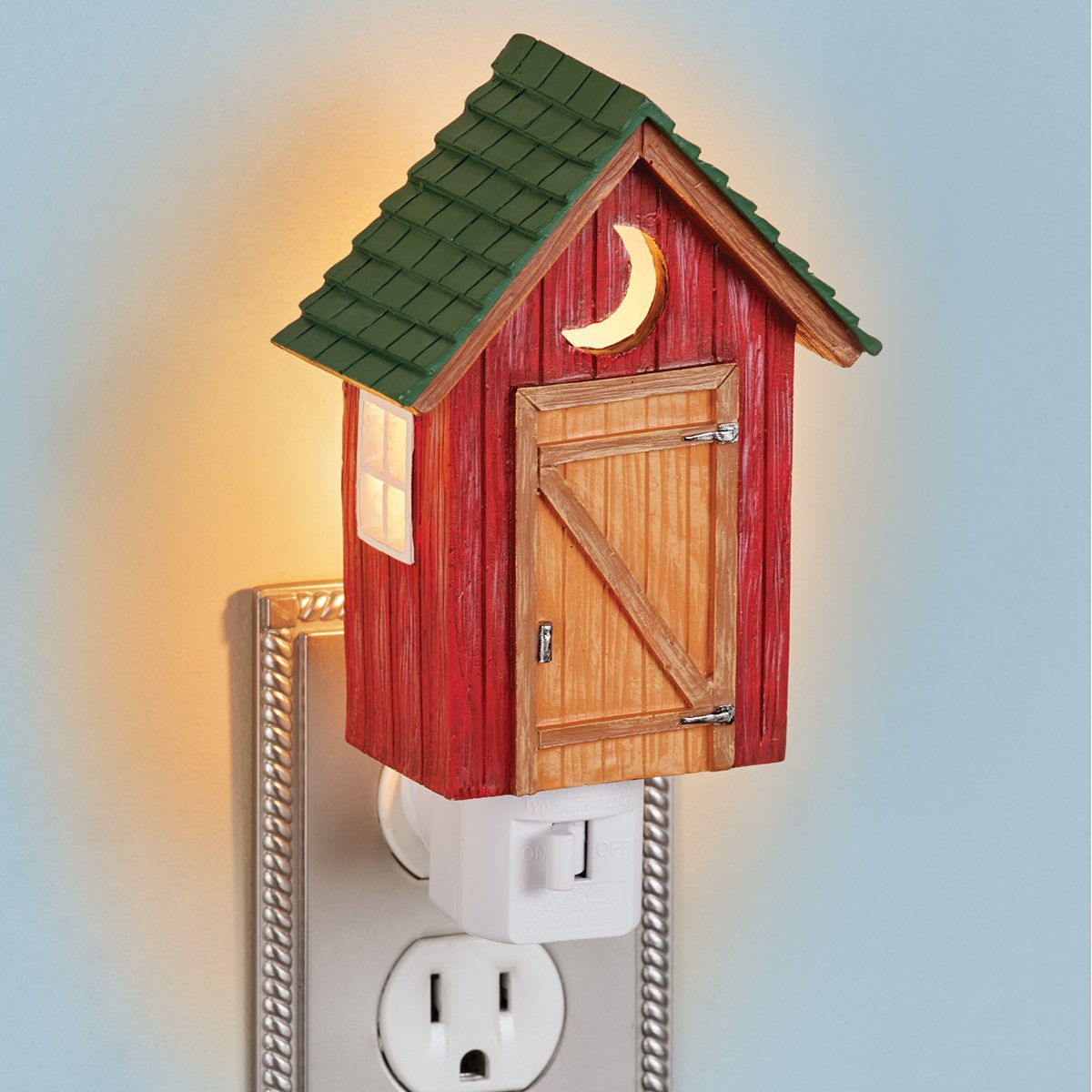 Primitive Country Outhouse Night Light | Collections Etc.