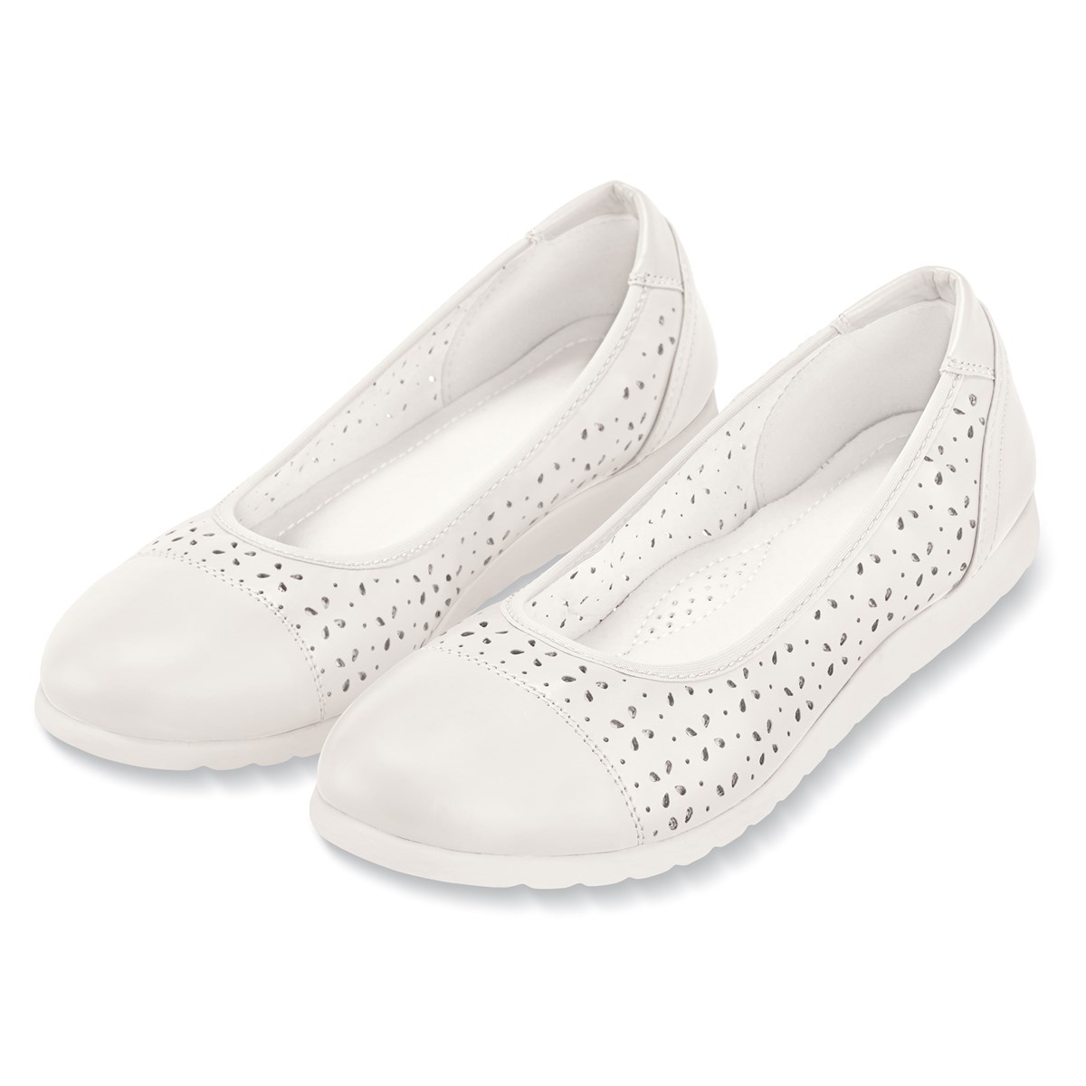 Lazer Cut-Out Comfortable Cushioned Shoes | Collections Etc.