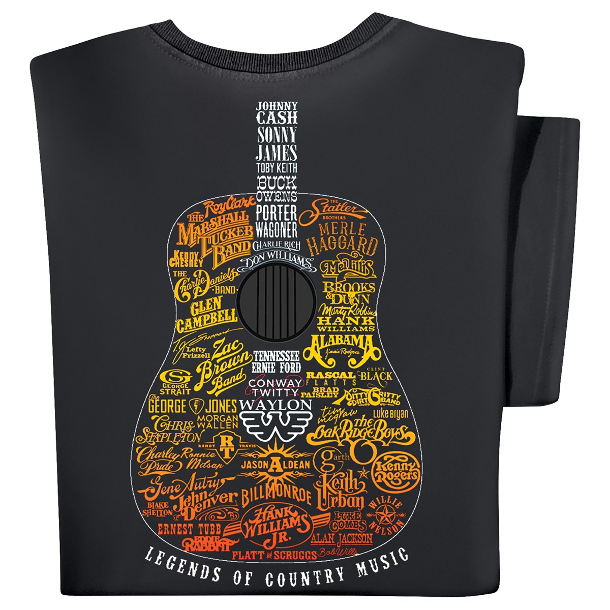 Legends of Country Music Short Sleeve Graphic T-Shirt | Collections Etc.