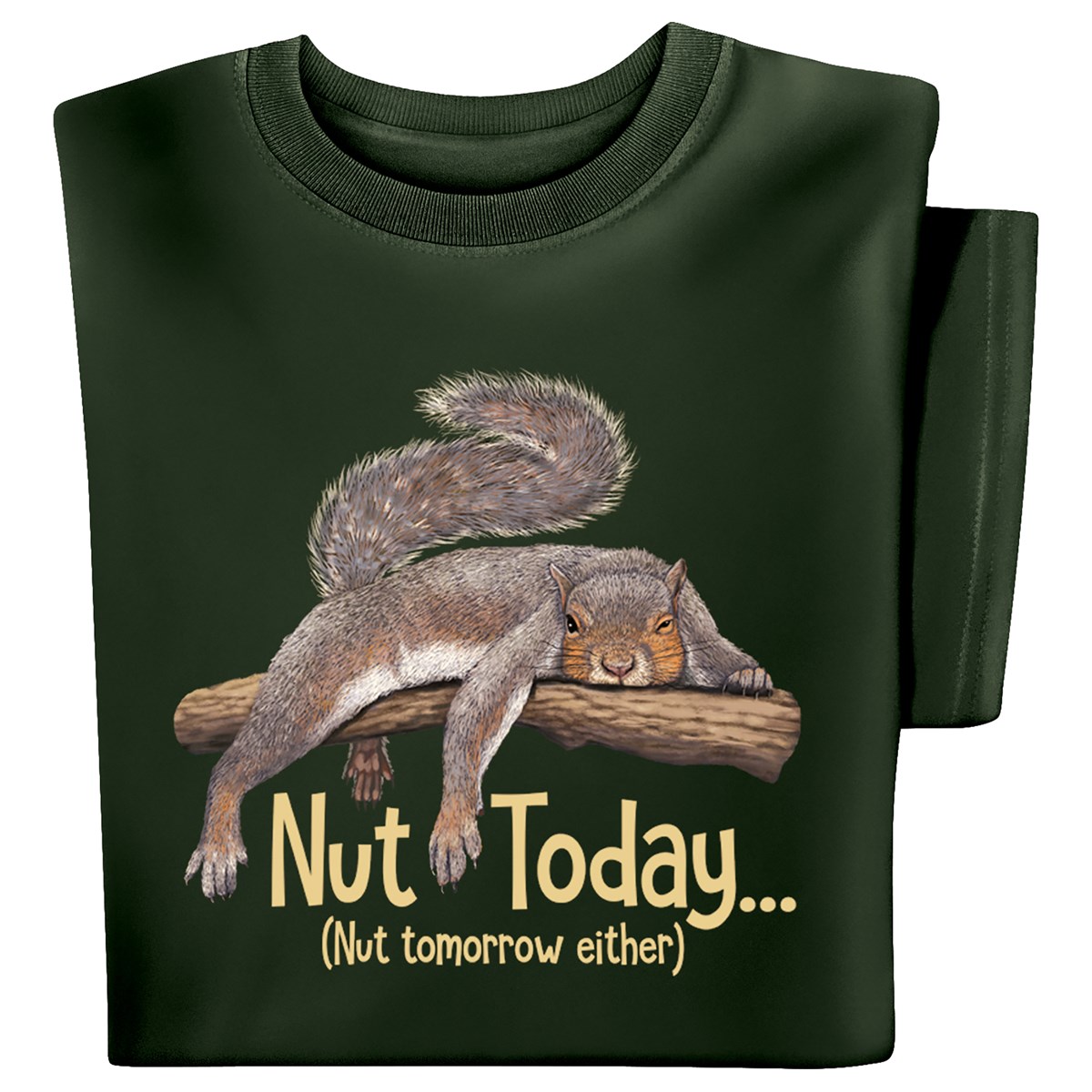 Hilarious Nut Today Squirrel Short Sleeve Graphic T-Shirt | Collections ...