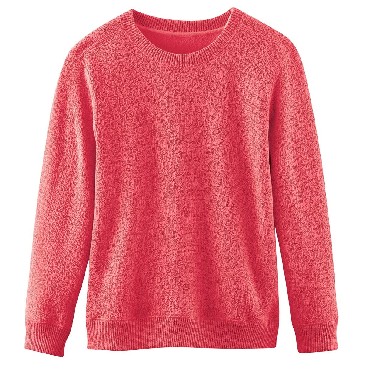 Cozy Heathered Fleece Stylish Crewneck Pullover | Collections Etc.