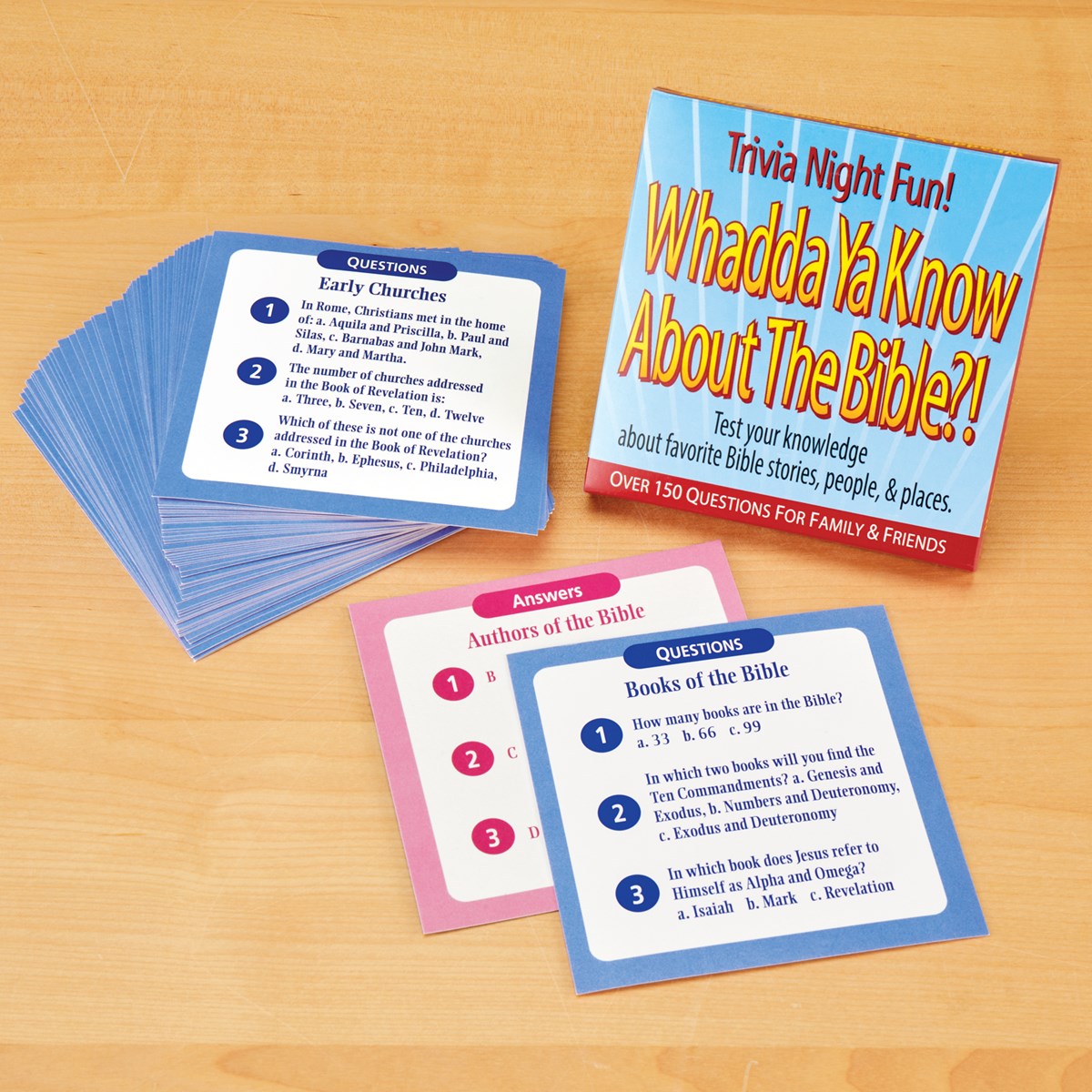 Whadda Ya Know About The Bible Trivia Cards, 150 Questions ...