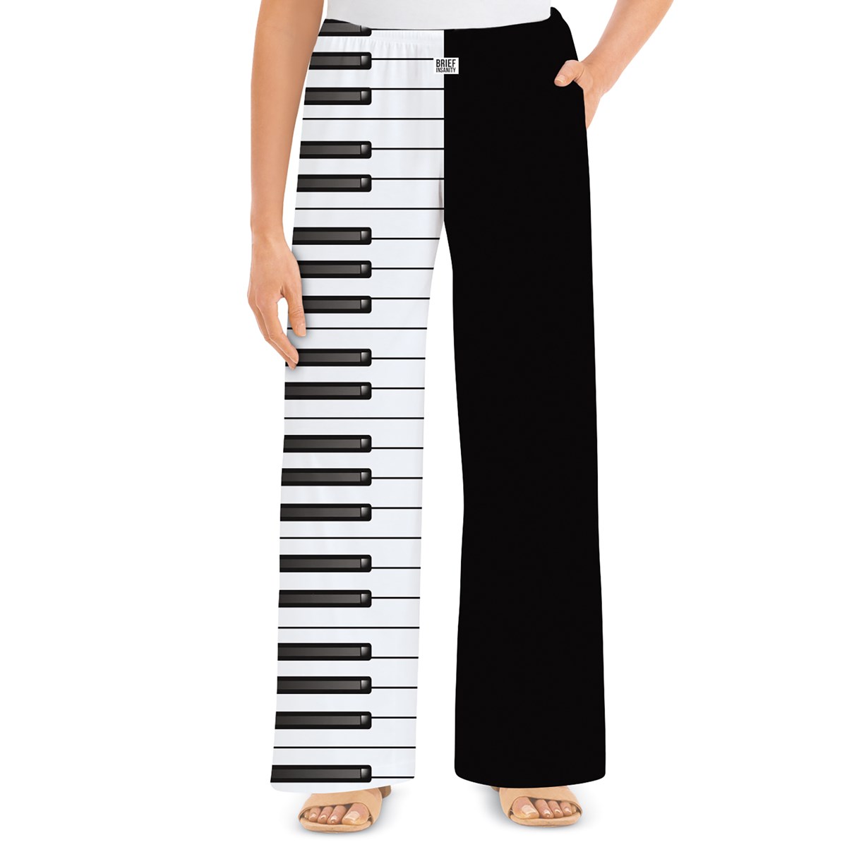 Comfortable Piano Elasticized Drawstring Waist Lounge Pants ...