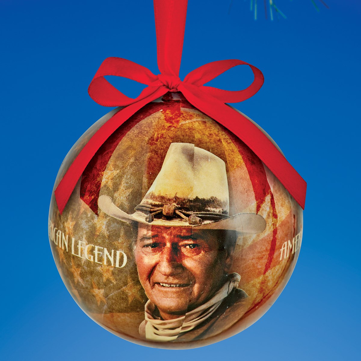 American Legend John Wayne Christmas Ornament with Gift Box ...