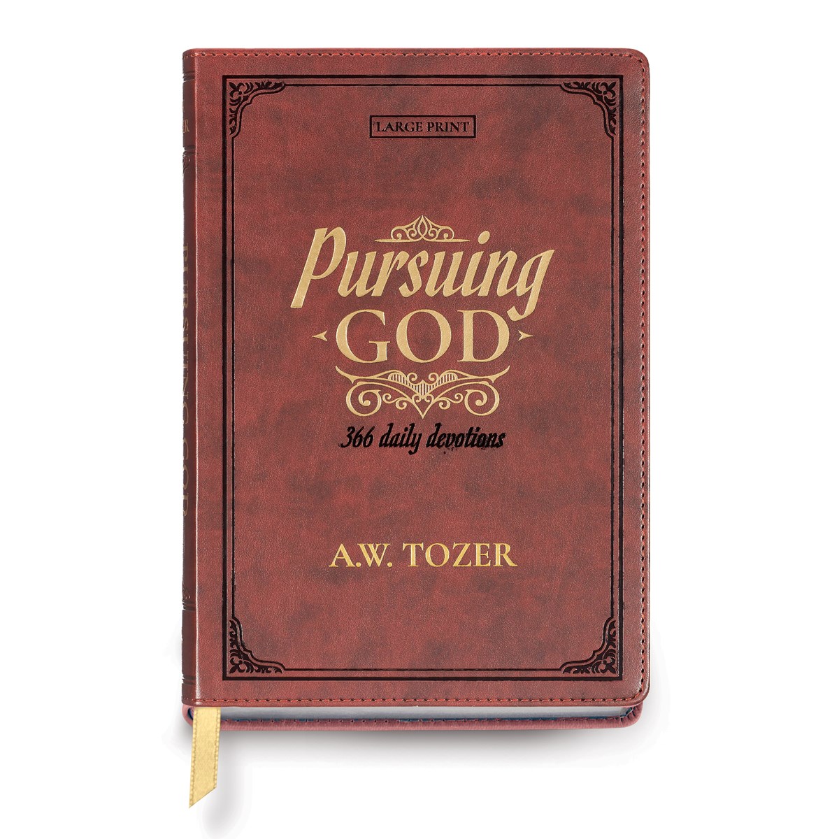 Pursuing God Large Print Daily Devotional Book | Collections Etc.