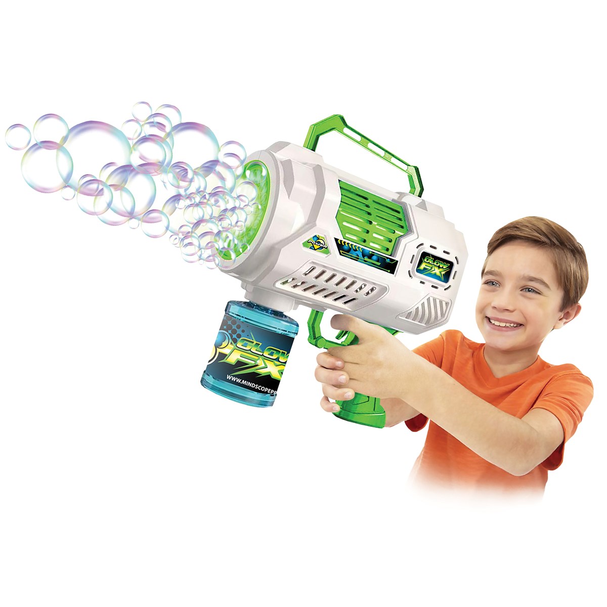 LED Lighted Bubble Blaster XL Toy with Bubble Solution | Collections Etc.