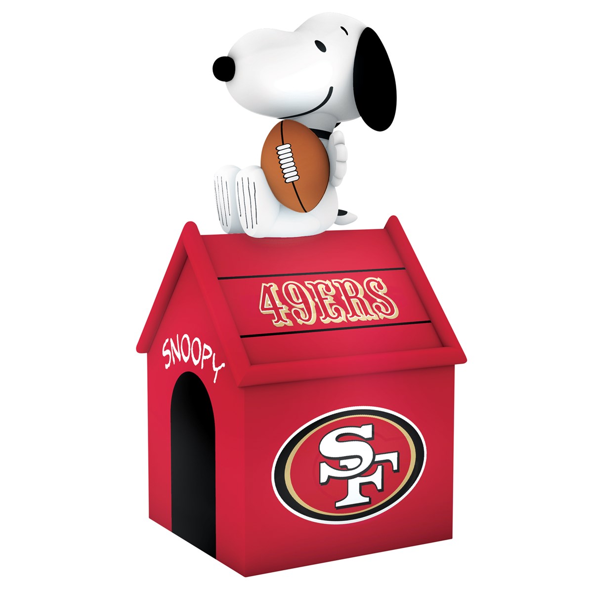 5-Foot NFL Snoopy Doghouse Inflatable Decoration | Collections Etc.