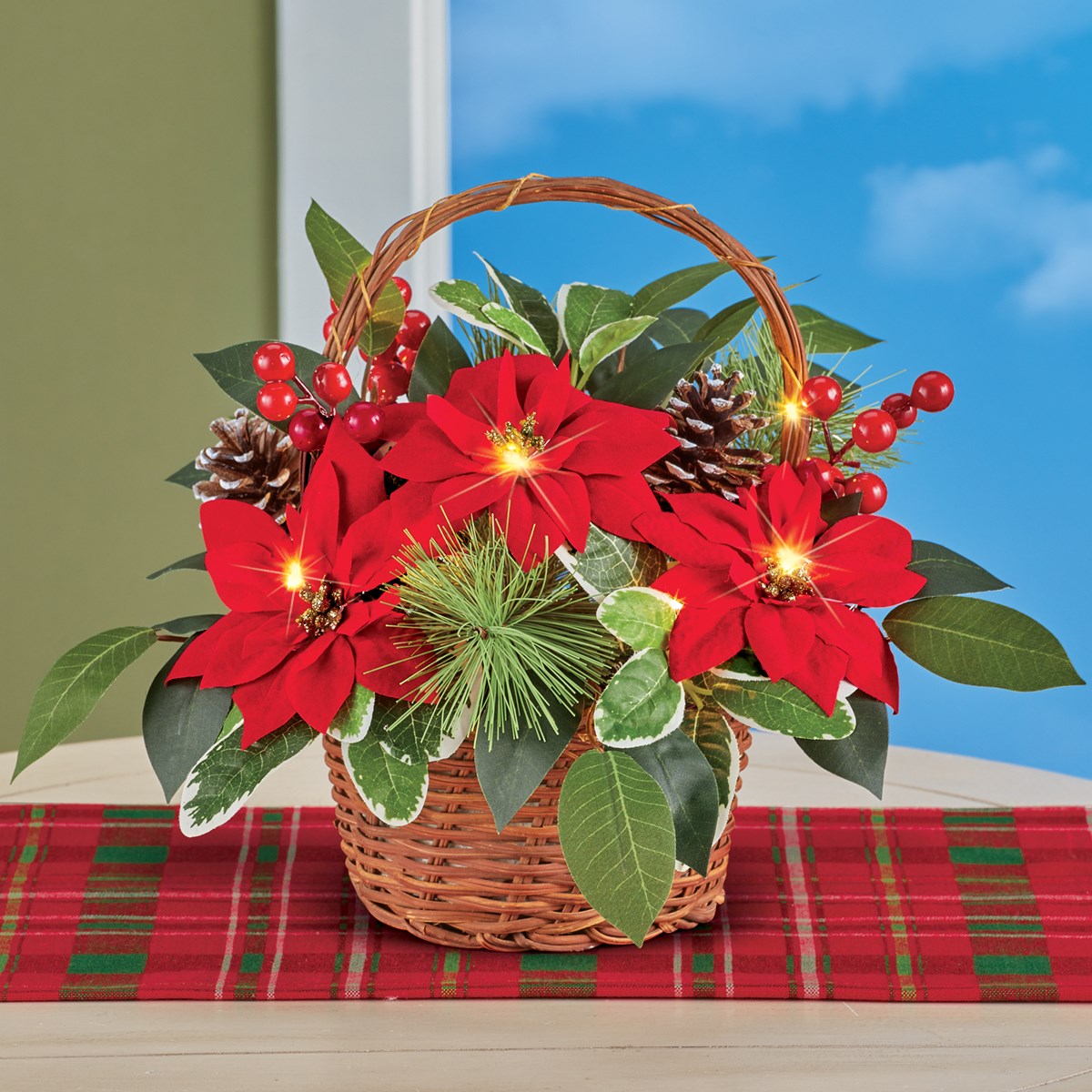 Poinsettia Basket | Collections Etc.